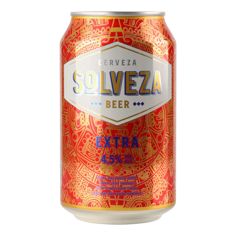 Пиво 0.33л 4.5% светлое фильтрованное пастеризованное Extra Solveza ж/б ...