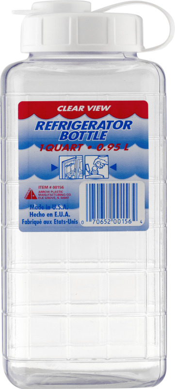 Arrow Refigerator Bottle 1 Quart Clear View Arrow Plastic(70652001564 ...