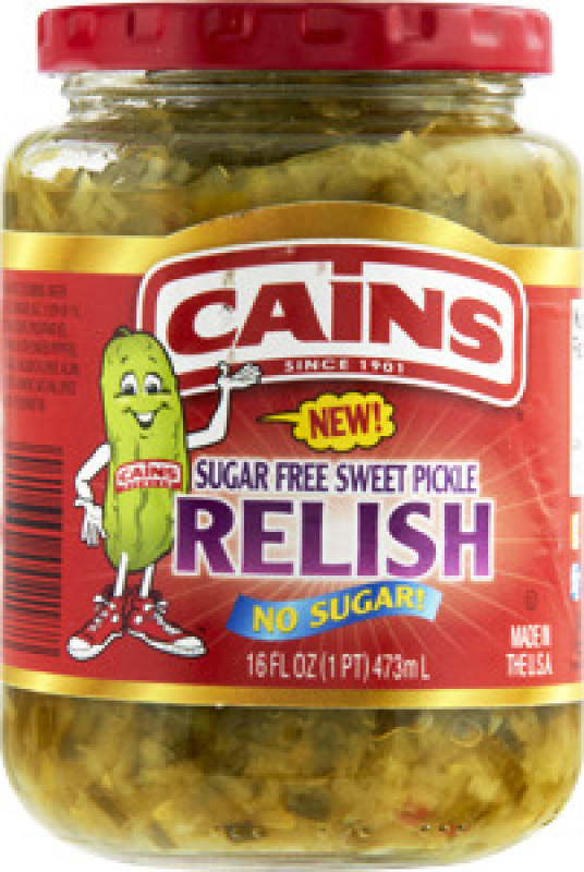 Cains No Sugar Sugar Free Sweet Pickle Relish Cains(41660002188 ...