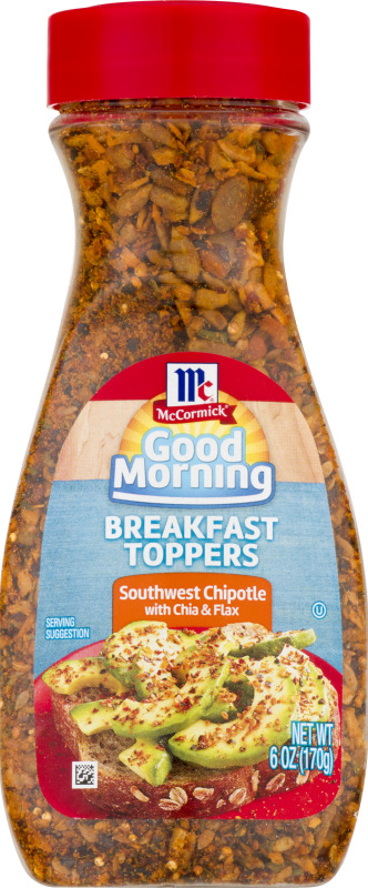 McCormick Good Morning Breakfast Toppers Southwest Chipotle with Chia ...