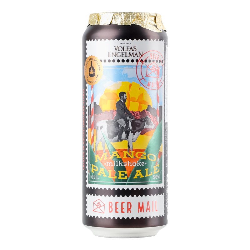 Пиво 0.5л 5.6% светлое фильтрованное пастеризованное Mango milkshake ...
