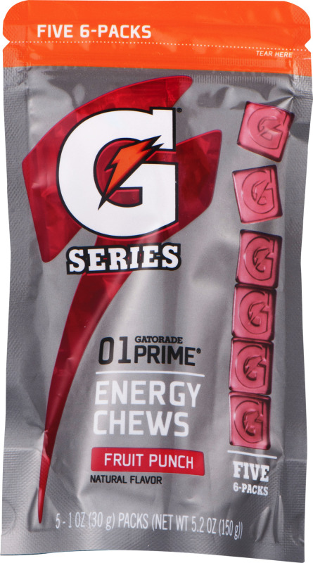 Gatorade G Series 01 Prime Energy Chews Fruit Punch 6-Packs - 5 CT ...
