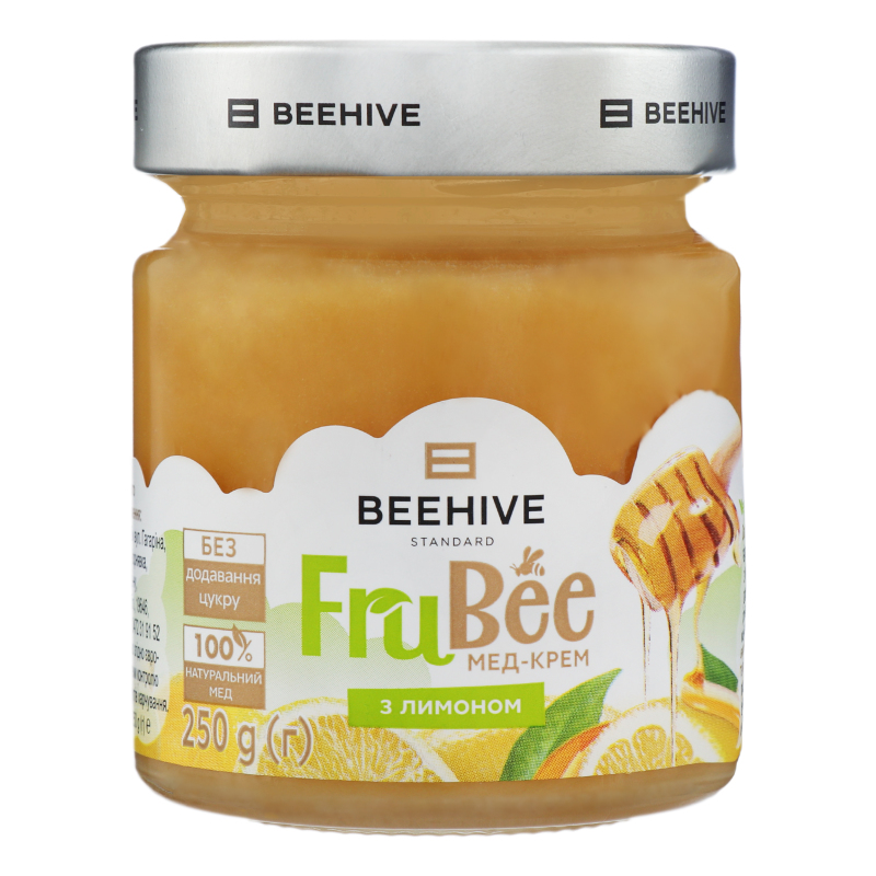 Крем-мед с лимоном FruBee Beehive с/б 250г Beehive(4820208361361 ...