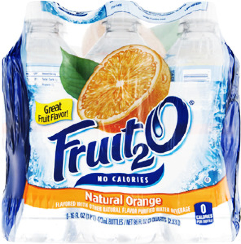 Fruit2O Flavored Purified Water Beverage Natural Orange - 6 CT Fruit2O ...