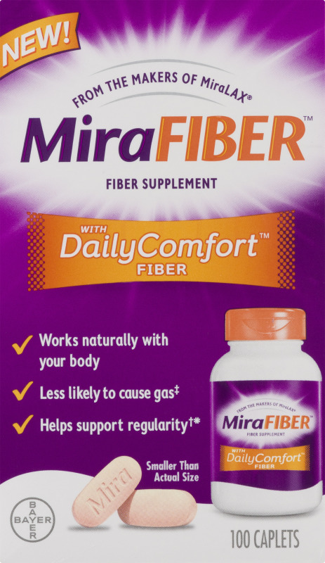 MiraFIBER Fiber Supplement Caplets - 100 CT MiraFiber(41100564313 ...