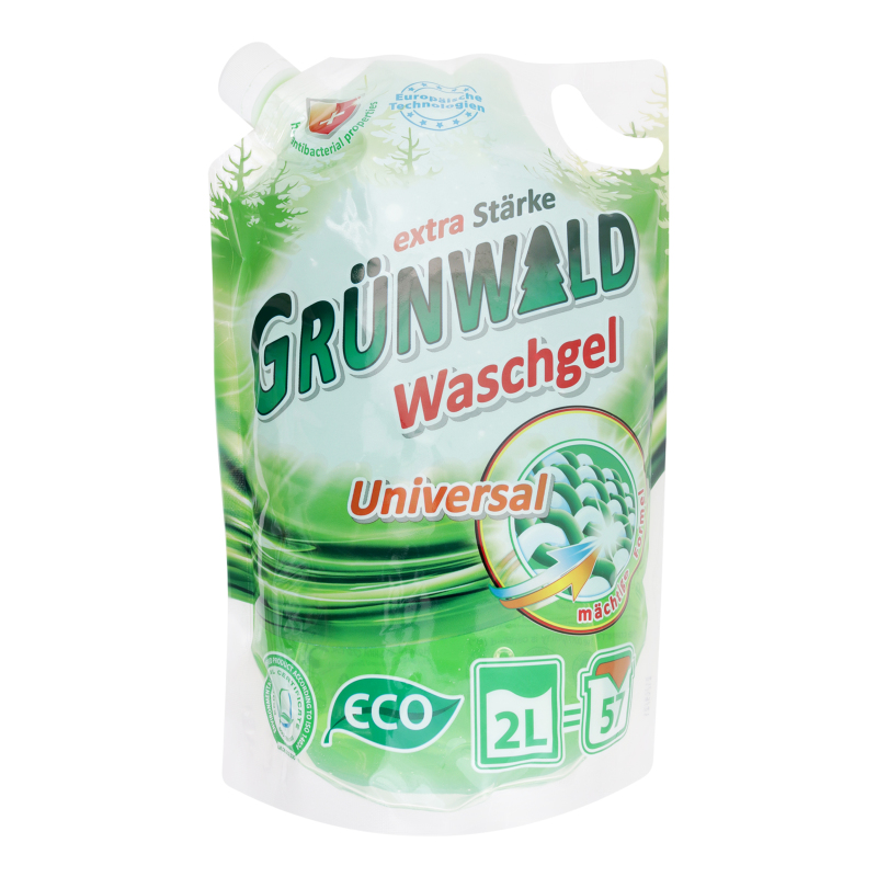 Гель для стирки для цветных и белых тканей Universal Grunwald 2л Grunwald(4260700180471): купить ...