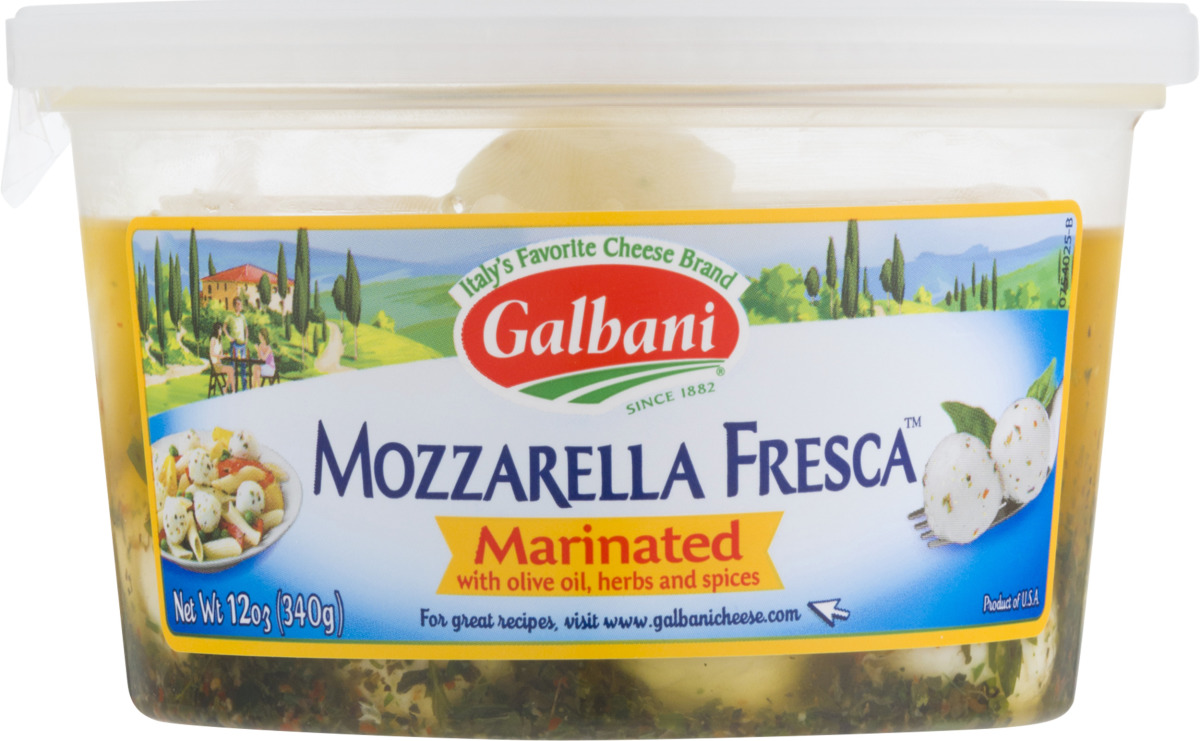 Galbani Mozzarella Fresca Marinated with Olive Oil, Herbs and Spices ...