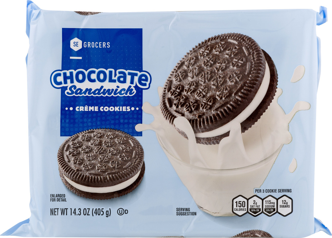 SE Grocers Chocolate Sandwich Creme Cookies SE Grocers(38259103487 ...