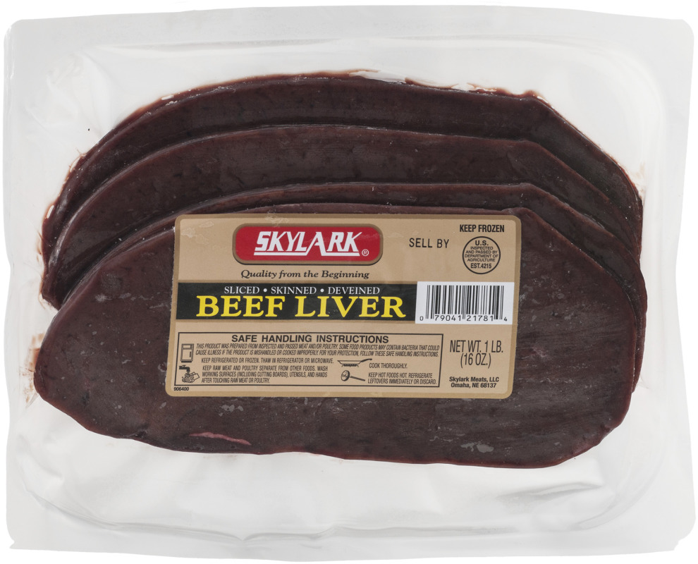 Skylark Sliced, Skinned and Deveined Beef Liver Skylark(79041217814 ...