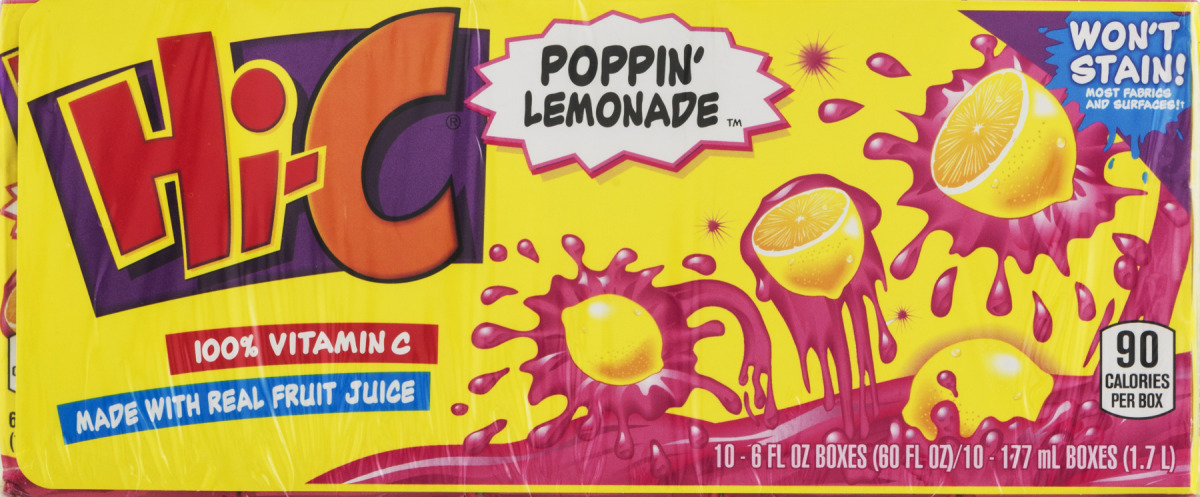 Hi-C Poppin' Lemonade Fruit Juice Boxes - 10 CT Hi-C(25000013157 ...