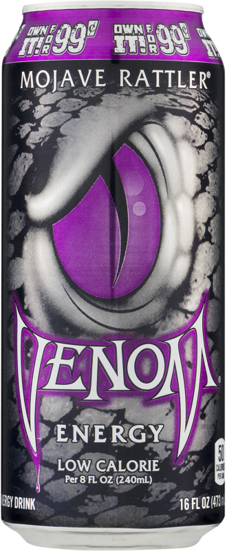 Venom Energy Drink Low Calorie Mojave Rattler Venom(78000023770 ...