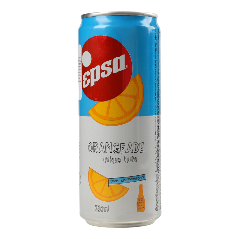 Напиток безалкогольный соковый негазированный Orangeade Epsa ж/б 330мл ...