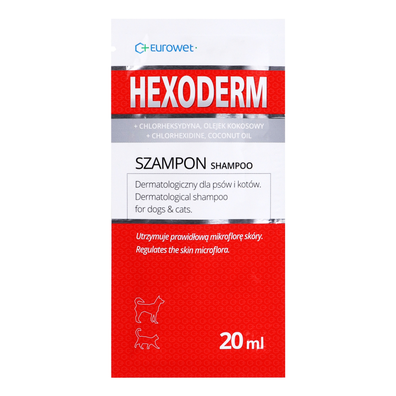 Шампунь для собак и котов Hexoderm Eurowet 20мл Eurowet(5907785441132 ...