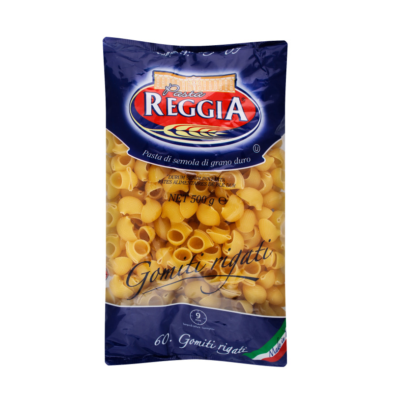 Макаронні вироби Gomiti Rigati №60 Pasta Reggia м/у 500г Pasta Reggia ...