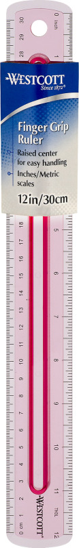 Westcott Finger Grip Ruler Westcott(73577004030): customers reviews ...