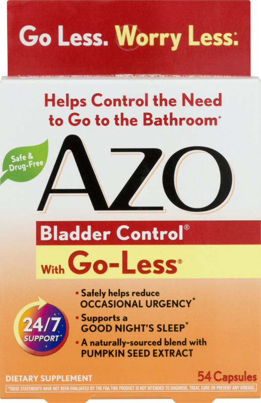 AZO Bladder Control with Go-Less - 54 CT Azo(787651760025): customers ...