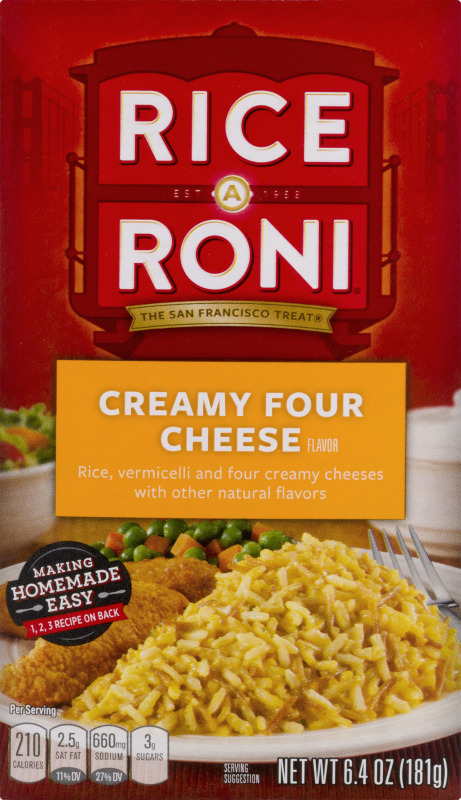 Rice A Roni Creamy Four Cheese Flavor Rice-A-Roni(15300439801 ...