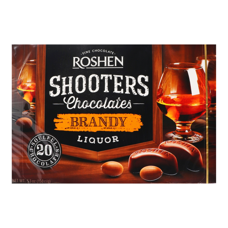 Конфеты шоколадные Brandy-liquor Shooters Roshen к/у 150г Roshen ...
