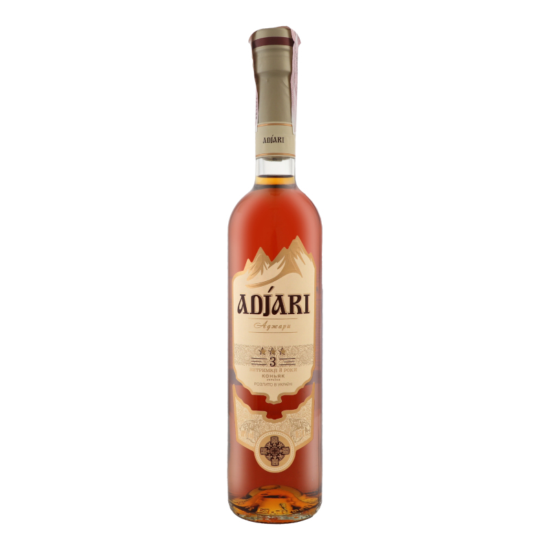 Коньяк 0 5л 40 Три звезды Adjari бут Adjari 4820183101631 купить в