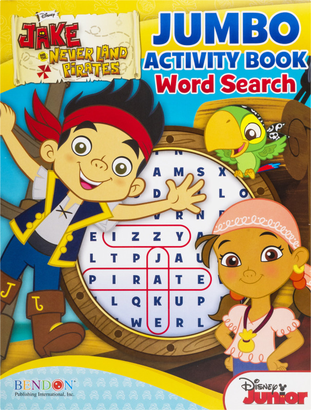 Bendon Disney Jake And The Never Land Pirates Jumbo Activity Book Word ...