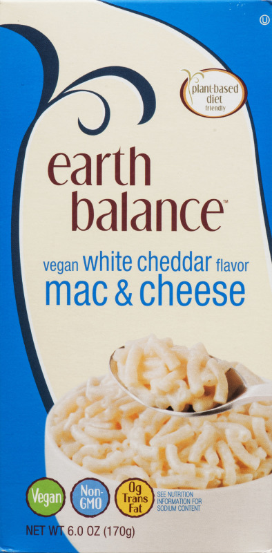 Earth Balance Vegan White Cheddar Flavor Mac & Cheese Earth Balance ...
