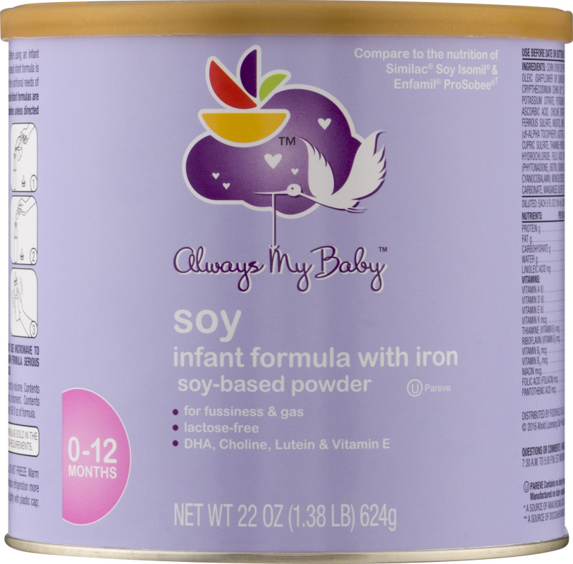 Ahold Always My Baby Soy Infant Formula with Iron Soy-Based Powder ...