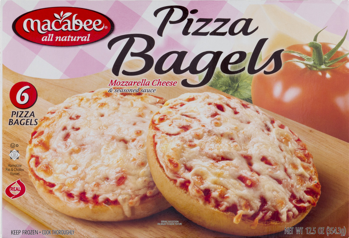 Macabee Pizza Bagels Mozzarella Cheese - 6 CT Macabee(77319107089 ...