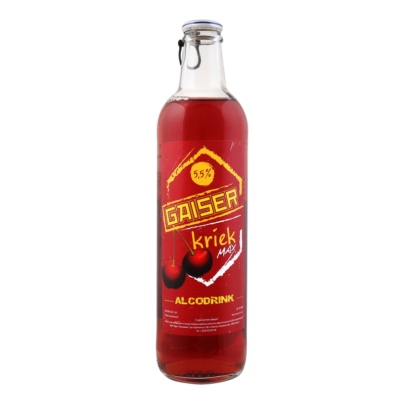 Пиво специальное 0.42л 5.5% с ароматом вишни Kriek max Gaiser бут ...