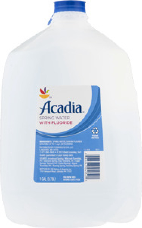 Acadia Spring Water with Fluoride Acadia(688267049521): customers ...
