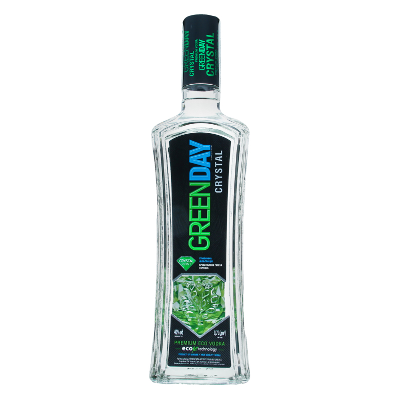 Водка 0.7л 40% Crystal Green Day бут Green Day(4820024228794): купить в ...
