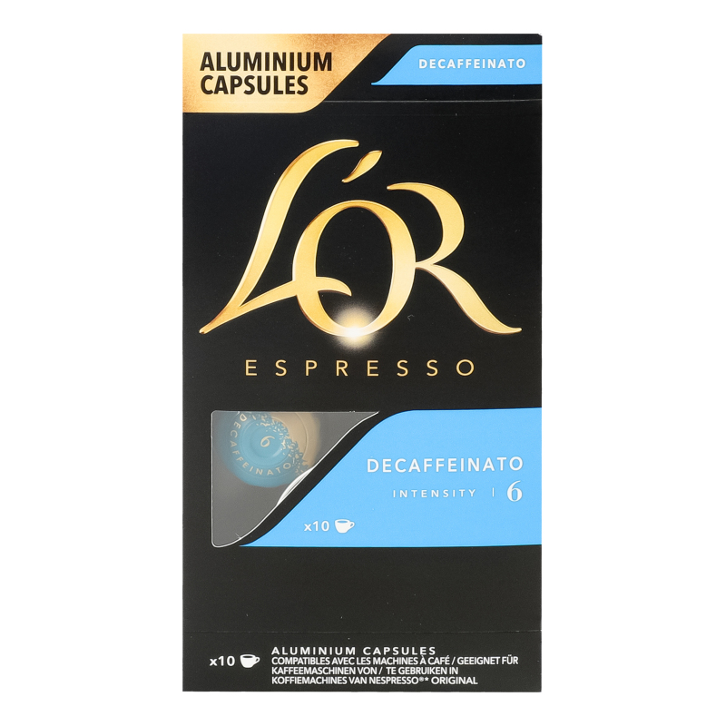 Кофе натуральный молотый жареный в капсулах Decaffeinato Espresso L’OR ...