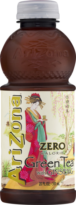 AriZona Zero Calorie Green Tea with Ginseng AriZona(613008723620 ...