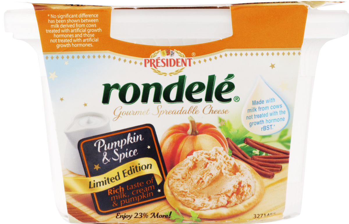 President Rondele Gourmet Spreadable Cheese Pumpkin Spice President ...