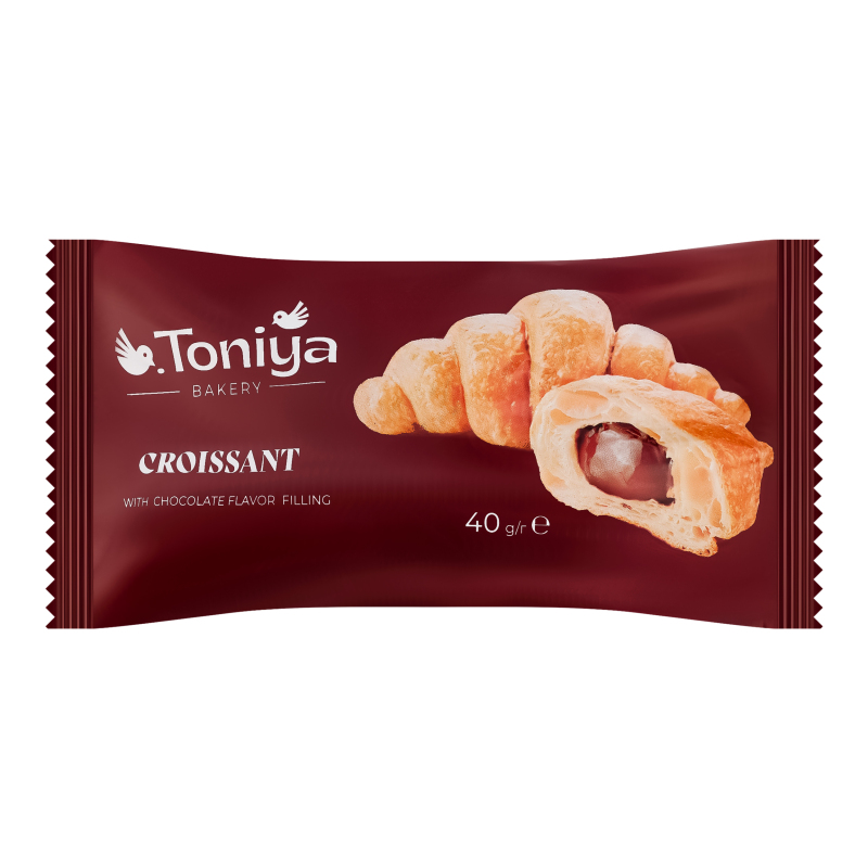 Круассан с наполнителем жиросодержащим с ароматом шоколад Toniya м/у ...