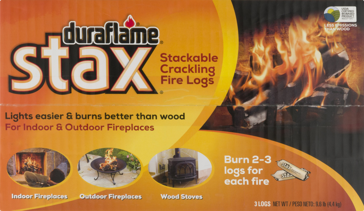 Duraflame Stax Stackable Crackling Fire Logs - 3 CT Duraflame ...