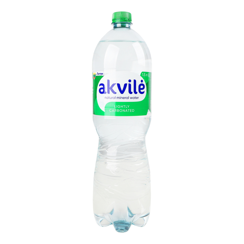 Вода минеральная слабогазированная Akvile п/бут 1.5л Akvile ...