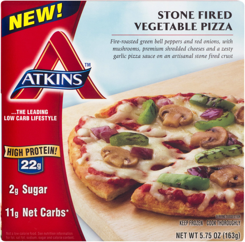 Atkins Stone Fired Vegetable Pizza Atkins(637480091640): customers ...
