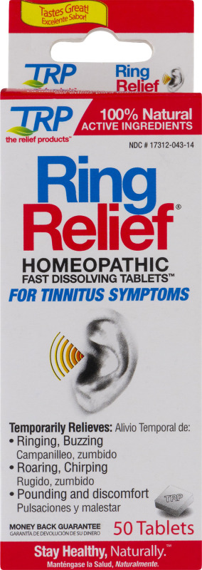 Trp Ring Relief Homeopathic Tablets 50 Ct Trp 858961001433