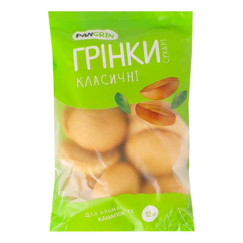 Гренки Классические Pan Grin м/у 80г Pan Grin(4820171040843): купить в ...