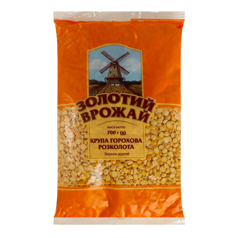 Крупа гороховая расколотая Золотий врожай м/у 700г Золотий врожай ...