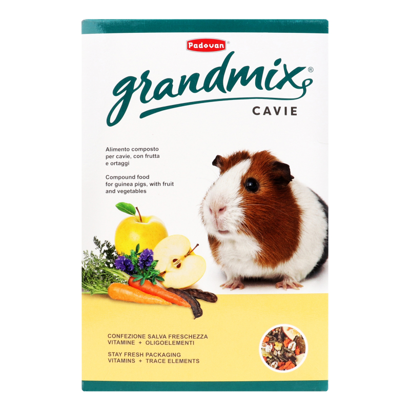 Корм для взрослых морских свинок комплексный Grandmix Padovan к/у 850г ...