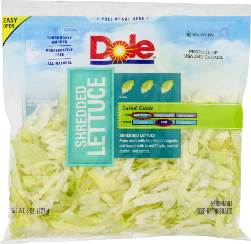 Dole Shredded Lettuce Dole(71430010655): customers reviews @ listex.online