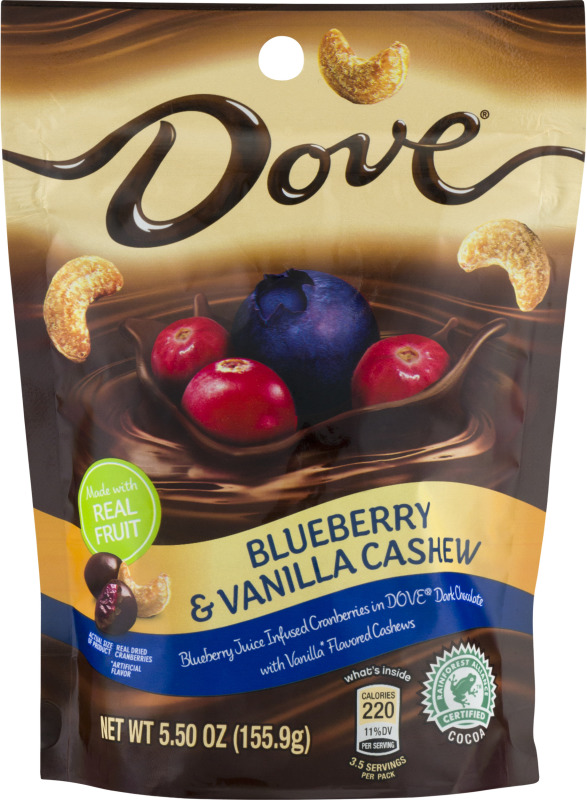 Dove Blueberry & Vanilla Cashew Dark Chocolate Dove(40000503408 ...