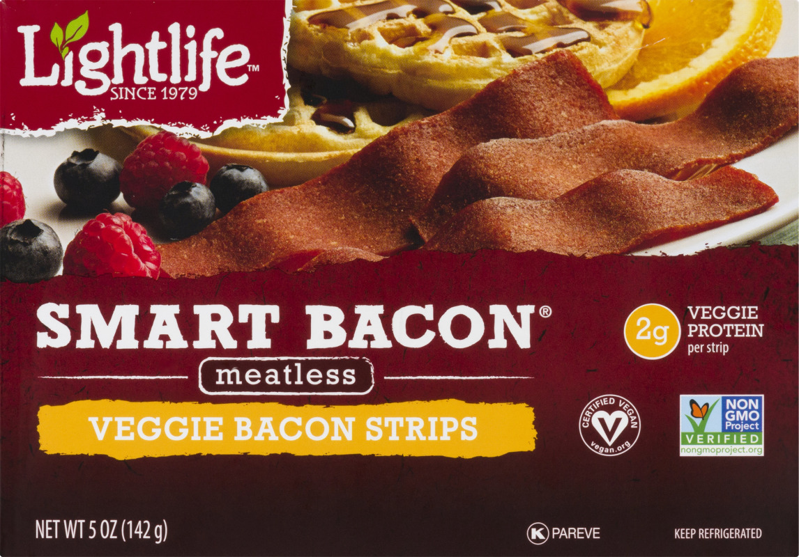 Lightlife Smart Bacon Meatless Veggie Bacon Strips Lightlife ...