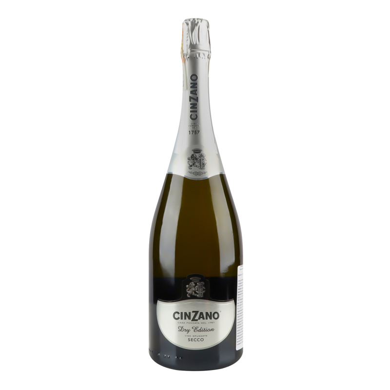 Вино игристое 0.75л 11% белое сухое Secco Dry Edition Cinzano бут ...