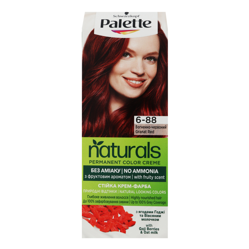 Крем-краска для волос Naturals №6-88 Palette 1шт Palette(9000101002430 ...