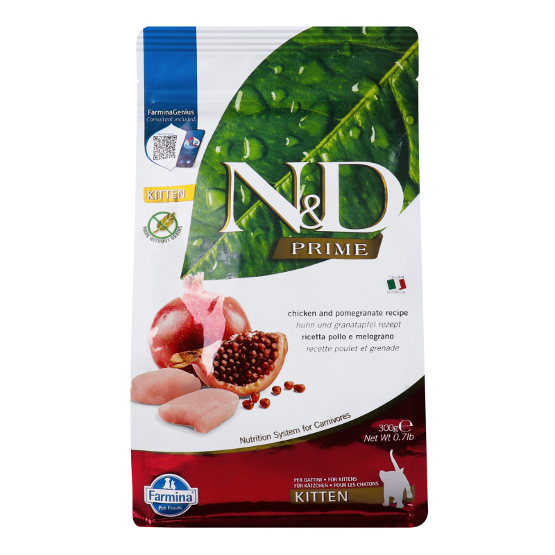 Корм сухой для котят Chicken&Pomegranate Prime N&D Farmina м/у 300г ...