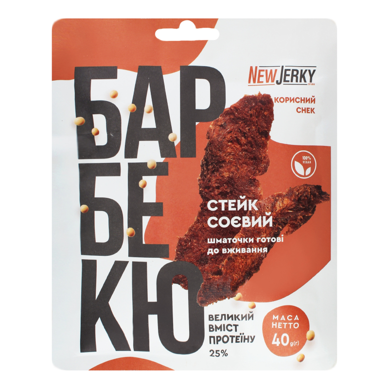 Стейк соевый Барбекю NewJerky м/у 40г NewJerky(14820235690073): купить ...