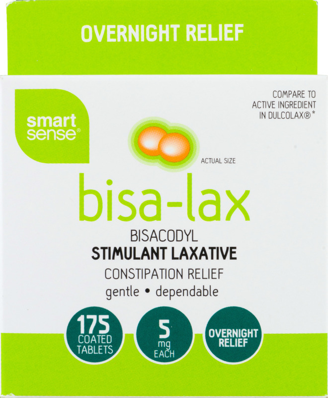 Smart Sense Bisa-Lax Bisacodyl Stimulant Laxative Constipation Relief ...