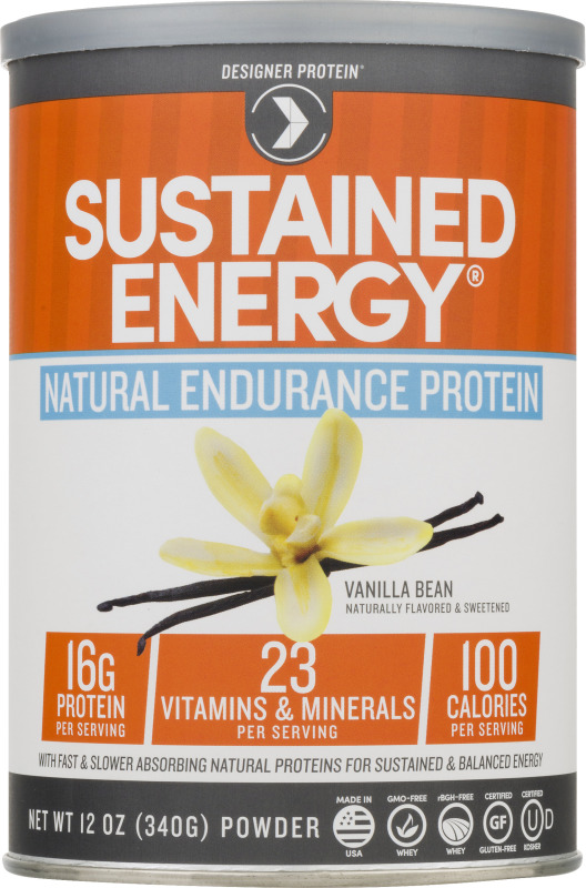 Designer Protein Sustained Energy Natural Endurance Protein Powder ...